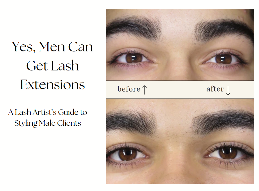 Lash Extensions for Men: Tips for Styling Male Clients – Honeybee Lash Co.