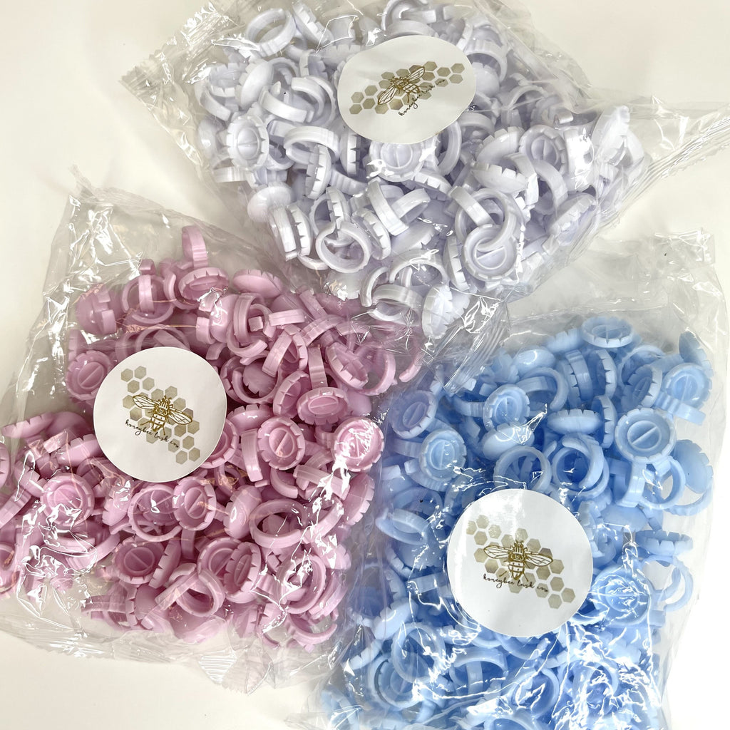 Eyelash Adhesive Rings. Flower Shaped Glue Cup | Honeybee Lashes ...